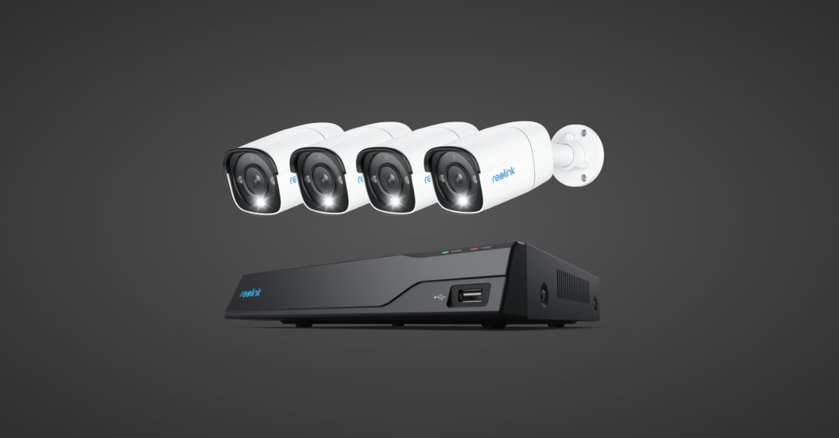 NVS8-12MB4 - Smart 12MP PoE Spotlight Security Camera System | Reolink ...