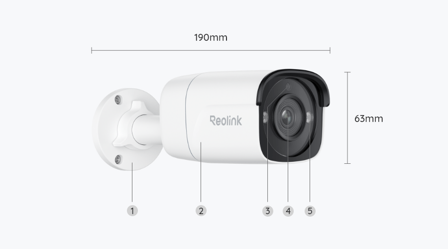 P320 | 5MP Person/Vehicle Detection Smart PoE IP Camera | Reolink Official
