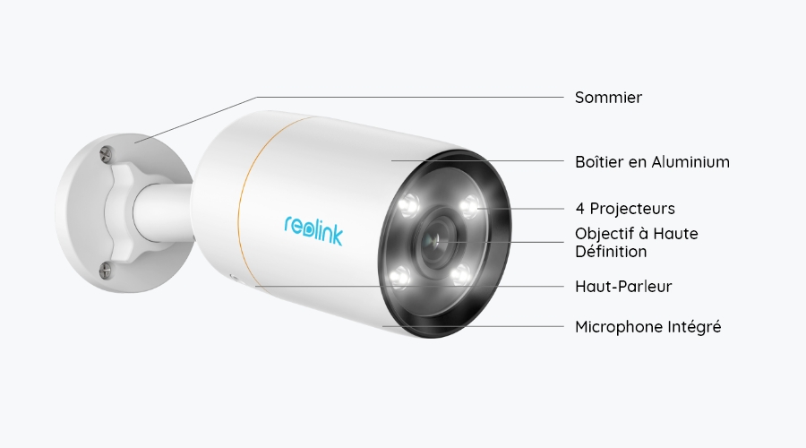 Reolink RLC-1212A – Caméra de Surveillance IP PoE 12MP avec Détection ...
