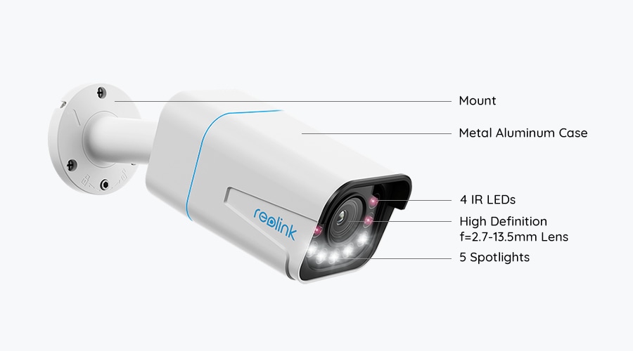 Reolink RLC-811A – 4K 8MP Person/Vehicle Detection PoE Camera with 5X ...